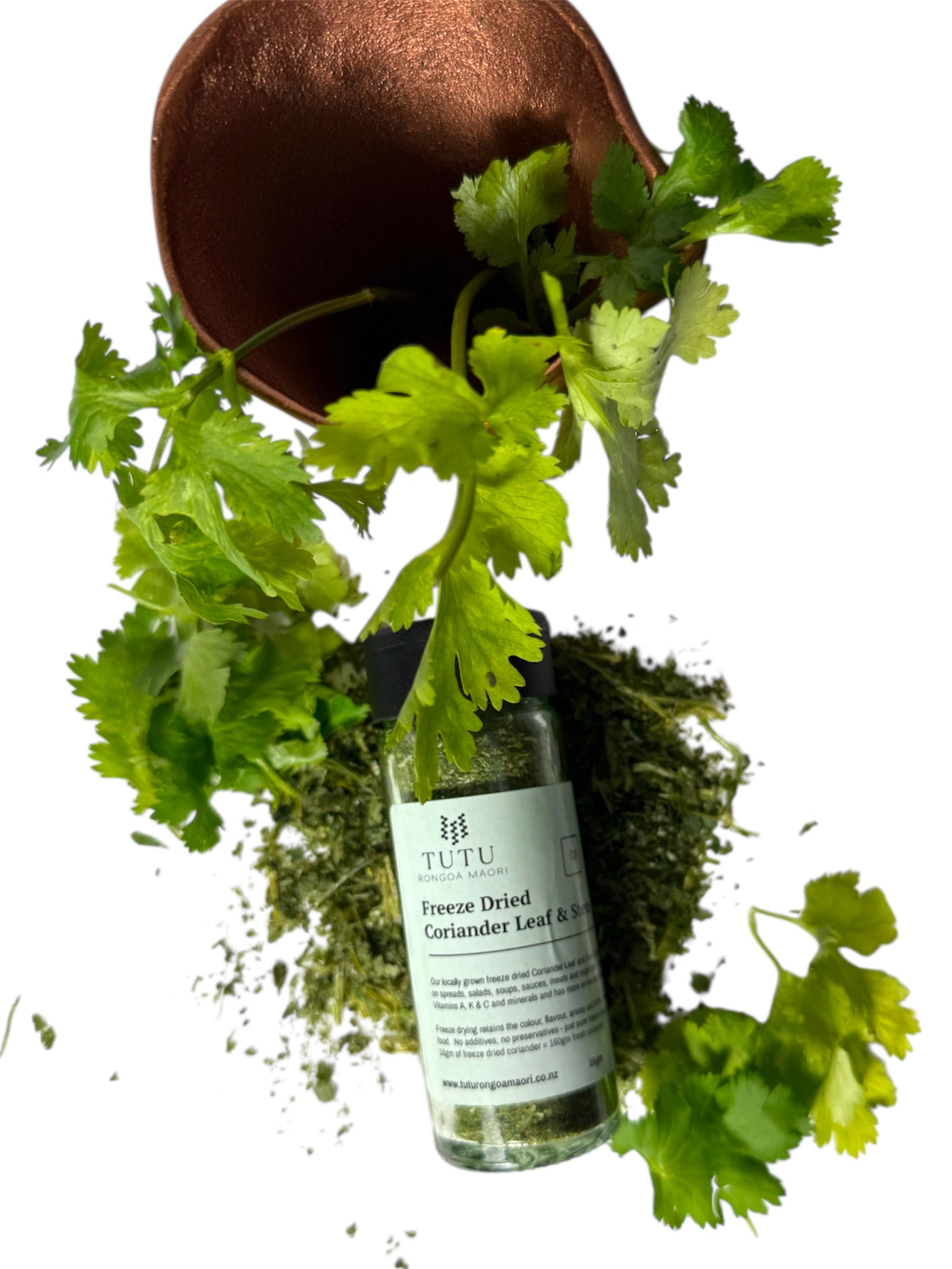 Freeze Dried Coriander – TUTU RONGOĀ MĀORI