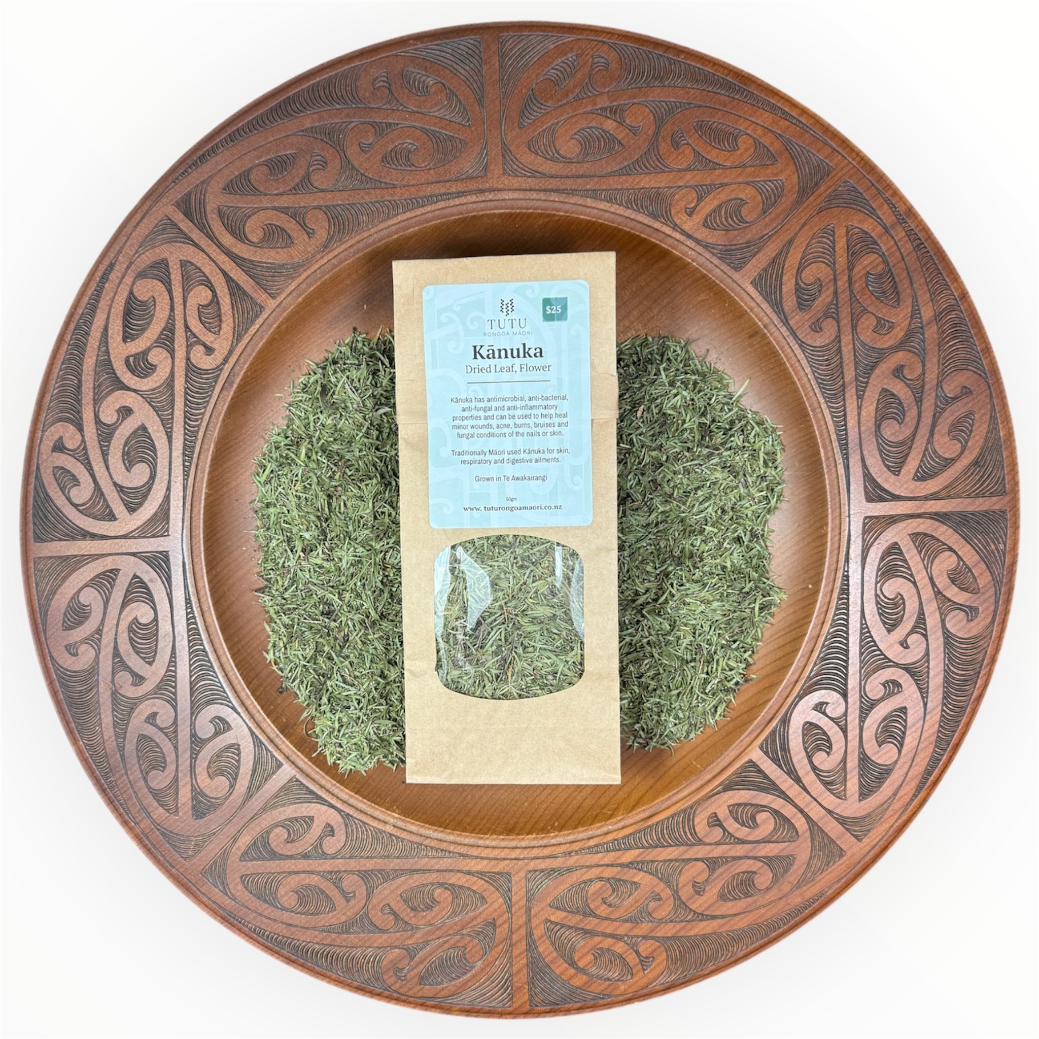 DRIED KĀNUKA LEAF & STEM – TUTU RONGOĀ MĀORI