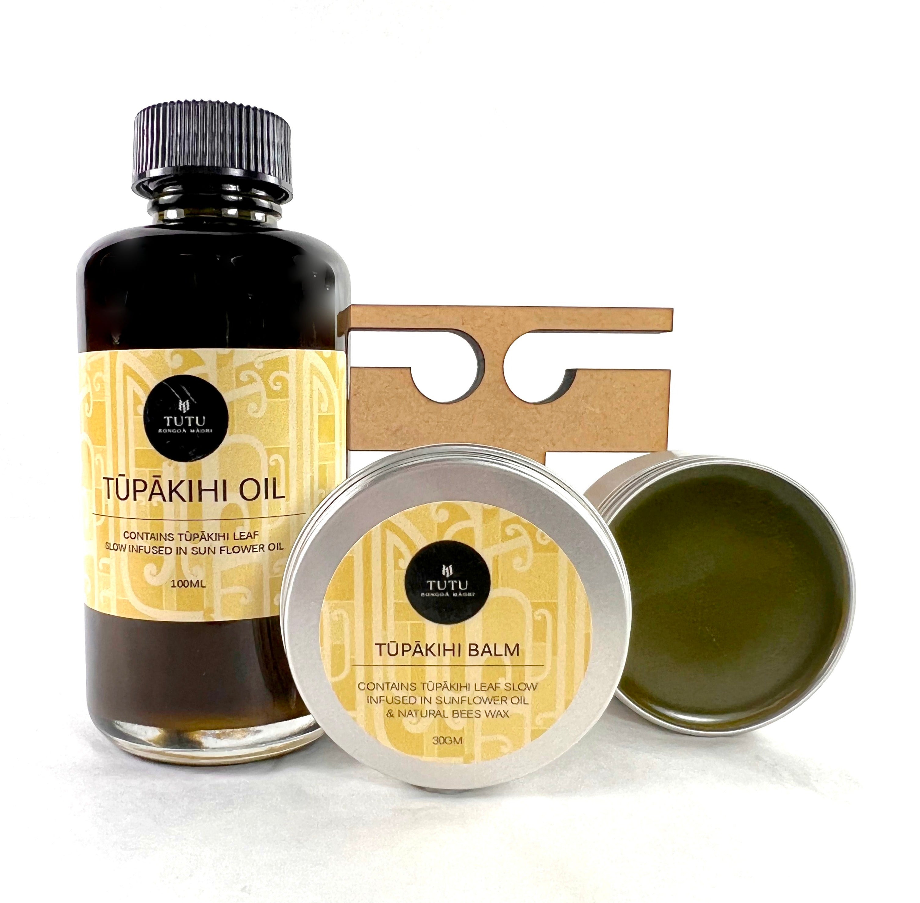 TŪPĀKIHI OIL & BALM PACK – TUTU RONGOĀ MĀORI
