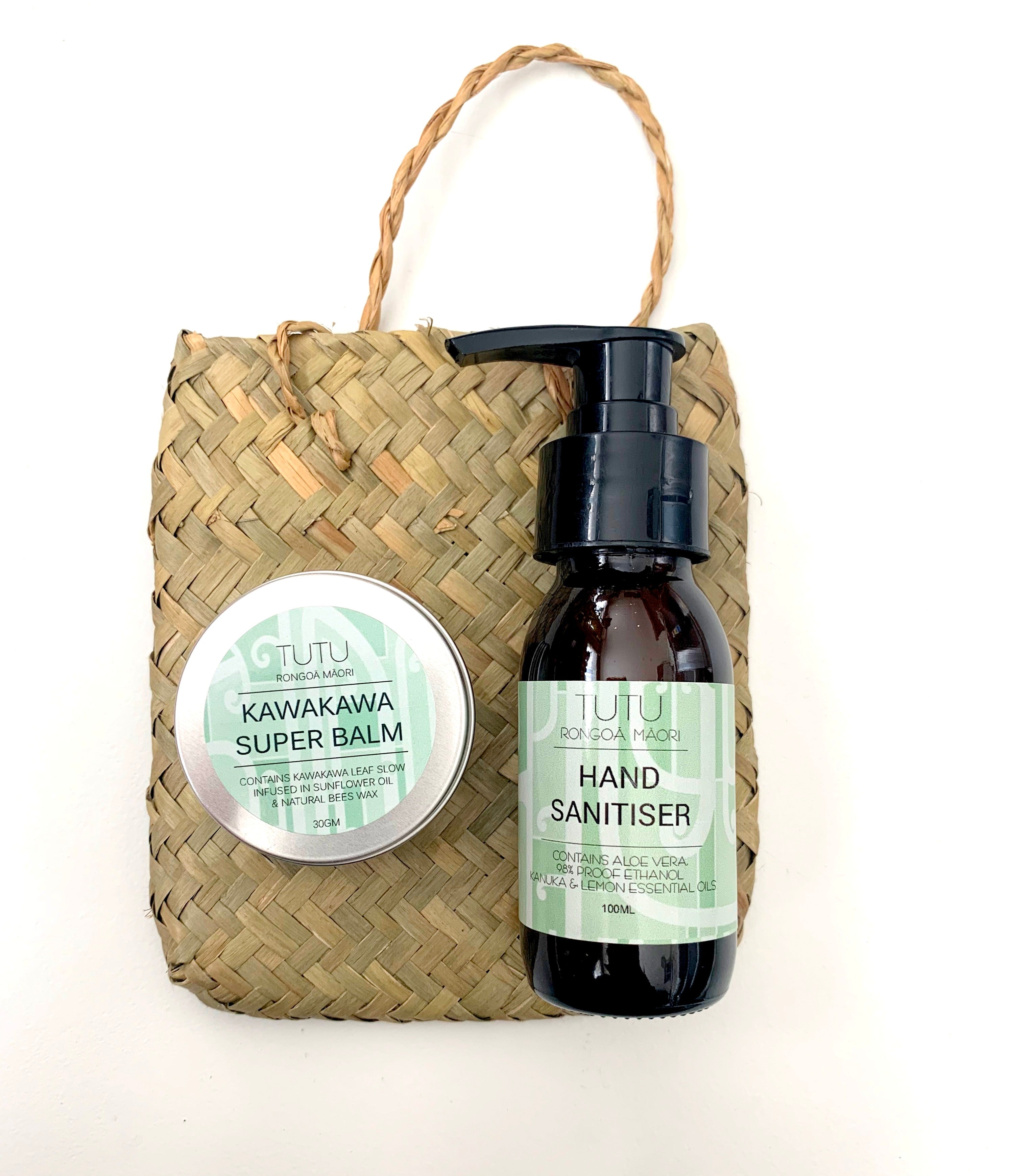 KAWAKAWA BALM AND KĀNUKA SANITISER - MINI KETE – TUTU RONGOĀ MĀORI